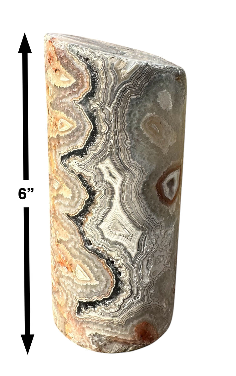 Crazy Lace Agate Core – Michigan Rocks & Minerals